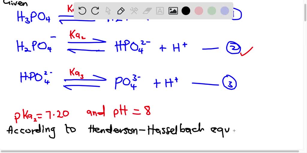 SOLVED: At a pH of 8, what will be the approximate ratio of [HPO4 ...