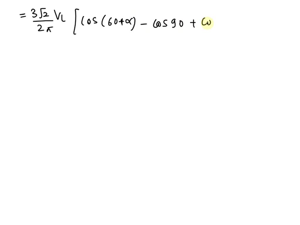 SOLVED: To Derive an Expression for the Average or DC Output Voltage of Three-Phase Half-Wave ...