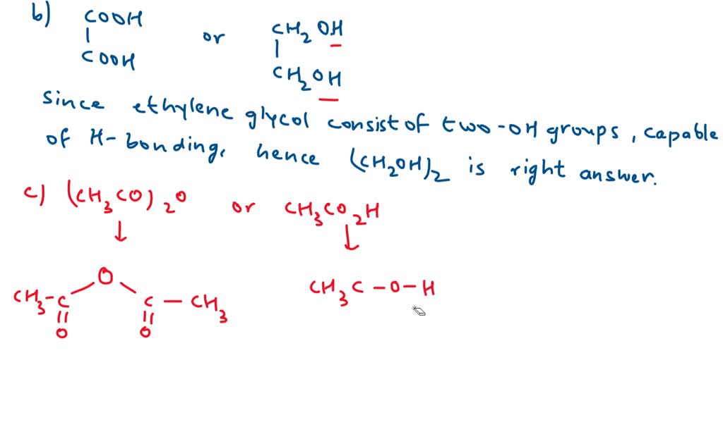 SOLVED: For which molecule in each of the following pairs would you ...