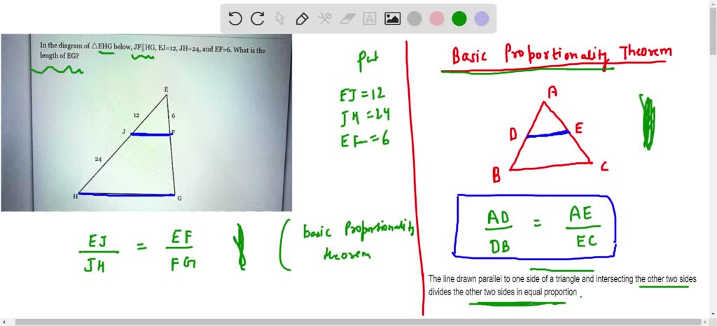 SOLVED: In the diagram of AEHG below, JFIIHG, EJ-12, JH-24, and EF-6 ...