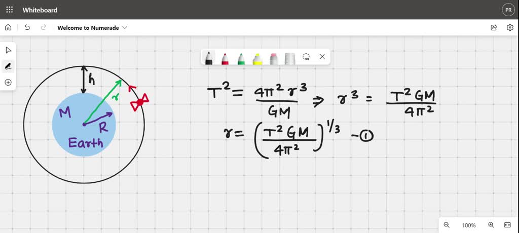 SOLVED: A geosynchronous satellite is one that is locked in orbit around the Earth, that is ...
