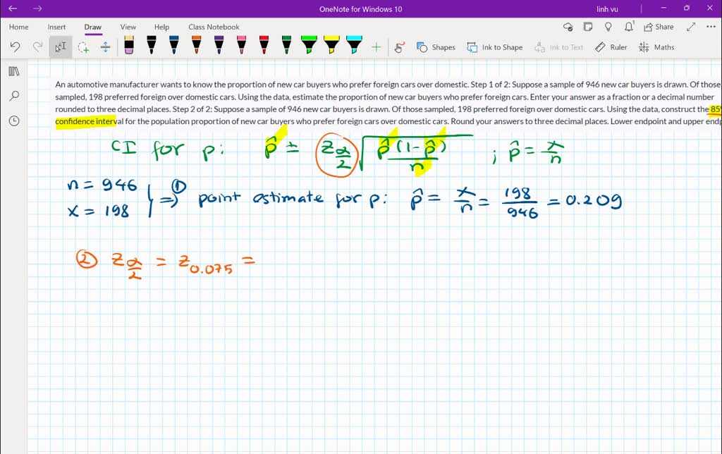 SOLVED: An automotive manufacturer wants to know the proportion of new ...