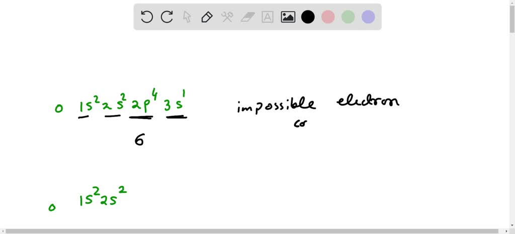 SOLVED: True or false. Is this electron configuration possible or ...