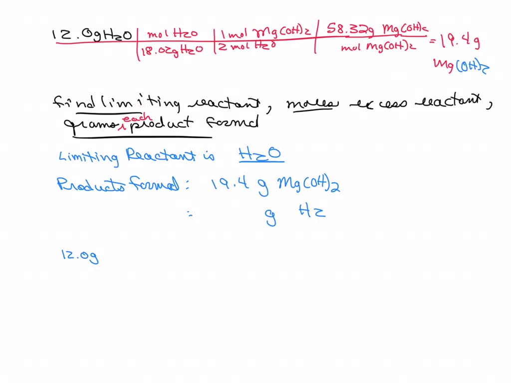 SOLVED: Metallic Magnesium reacts with steam to produce magnesium ...