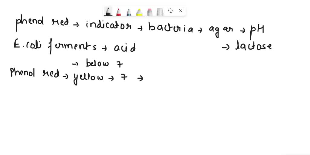 SOLVED: Phenol red is another indicator commonly used to detect the ...