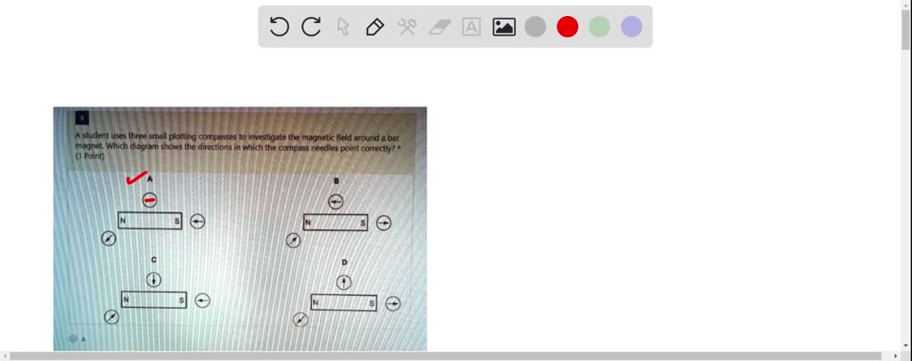 SOLVED: A student uses three small plotting compasses to investigate ...