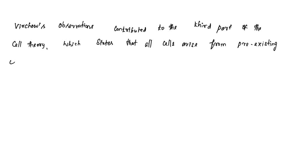 SOLVED: In his studies of different types of cells under a microscope ...