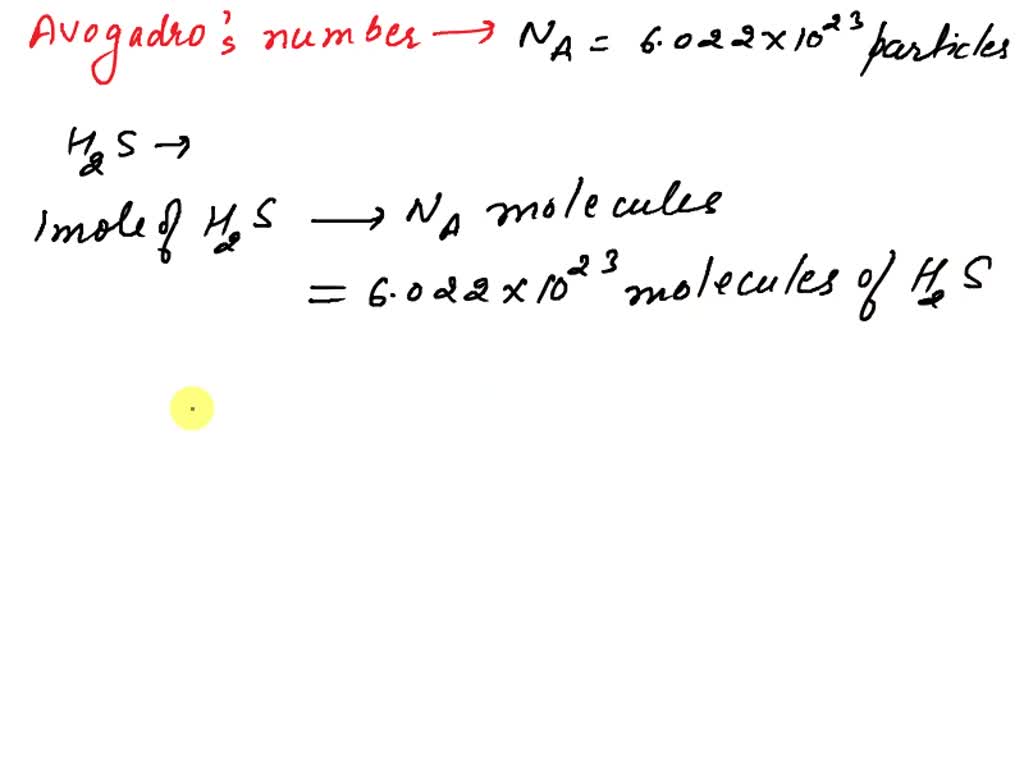 Solved Eight Moles Of Hydrogen Sulfide H2s Would Consist Of How Many