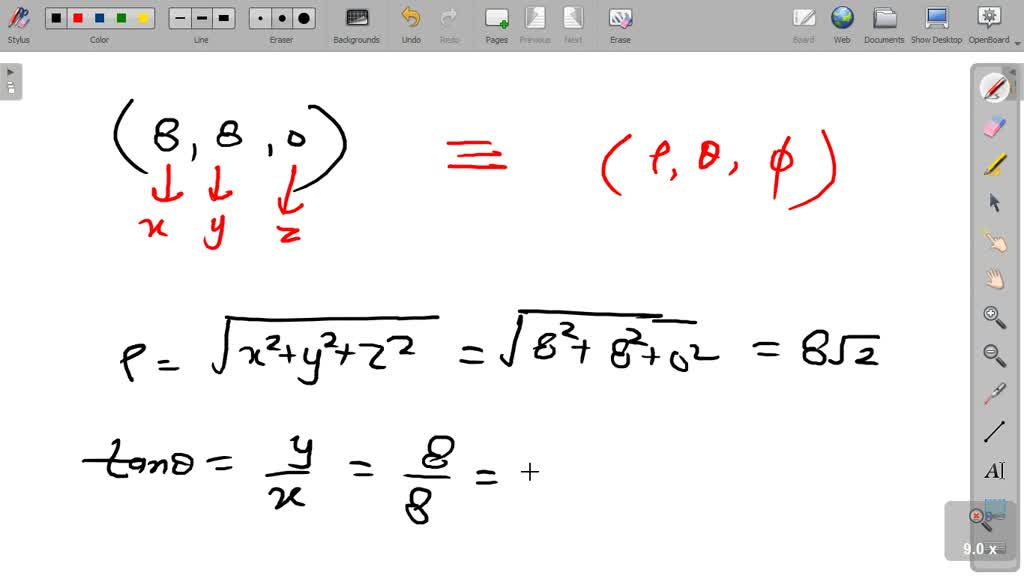 VIDEO solution: Change from rectangular to spherical coordinates.Let p ...