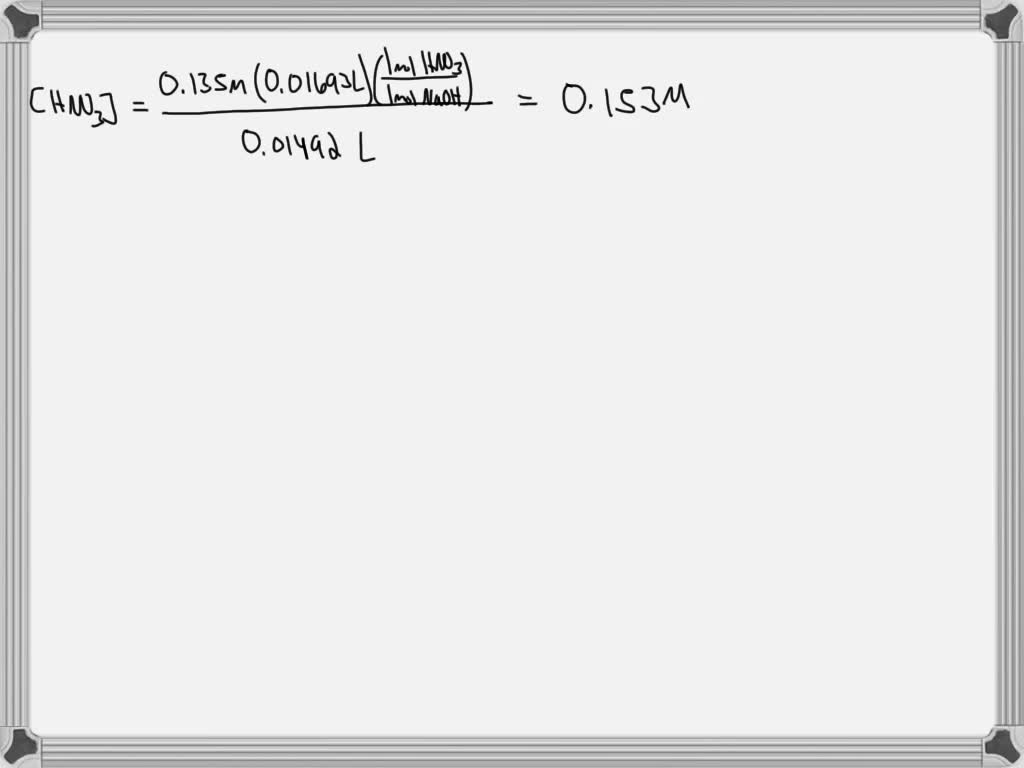 SOLVED: You set up a titration experiment in lab, in order to determine ...
