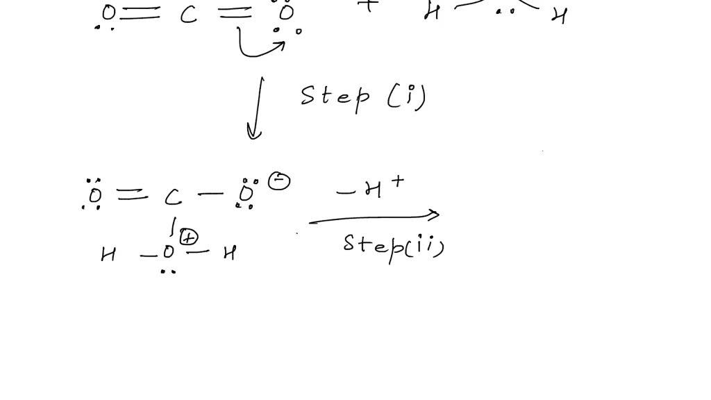 SOLVED: how does CO2 reacts with water to form H2CO3 explain step by ...