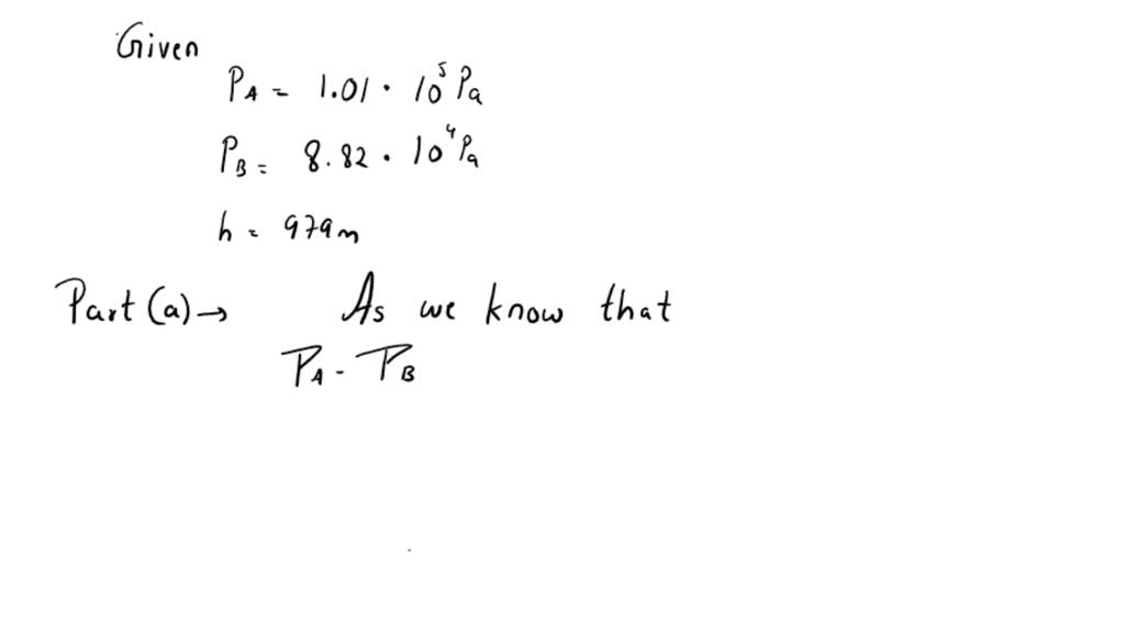 SOLVED: Assuming air is an incompressible fluid, enter an expression ...