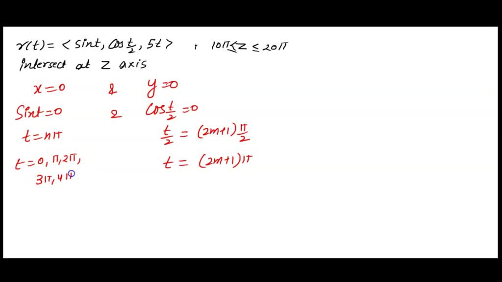 Solved Determine Whether The Space Curve Given By ð ð ‘¡ âŒ©sin ð ‘¡ Cos ð ‘¡ 2 5ð ‘¡âŒª
