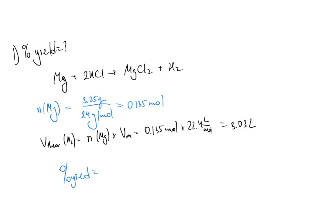 SOLVED: One reaction simply involves a 3.25g sample of magnesium metal ...