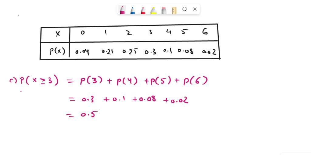 SOLVED: A mail-order company business has six telephone lines. Let X ...