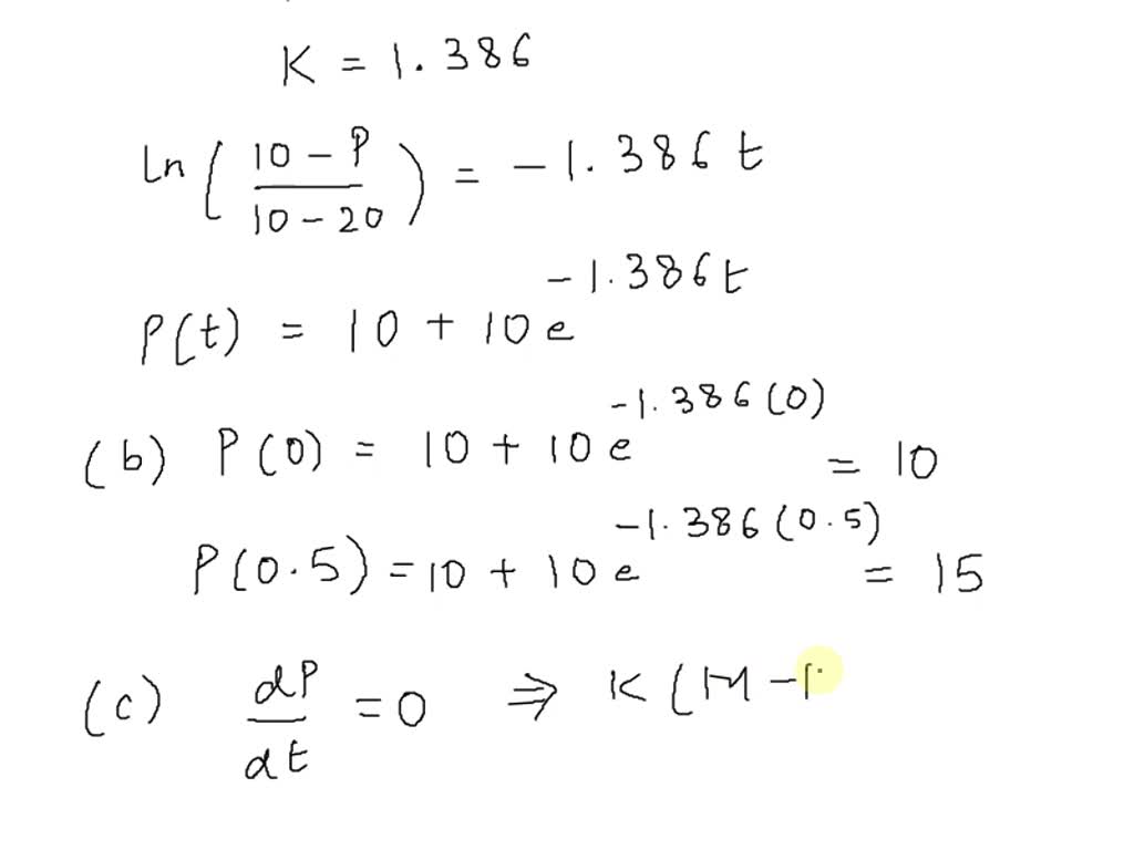 SOLVED: Consider the following birth-death bacterial population growth ...