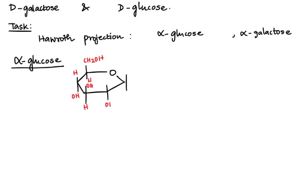 SOLVED: In addition to lactose, D-galactose and D-glucose can form ...