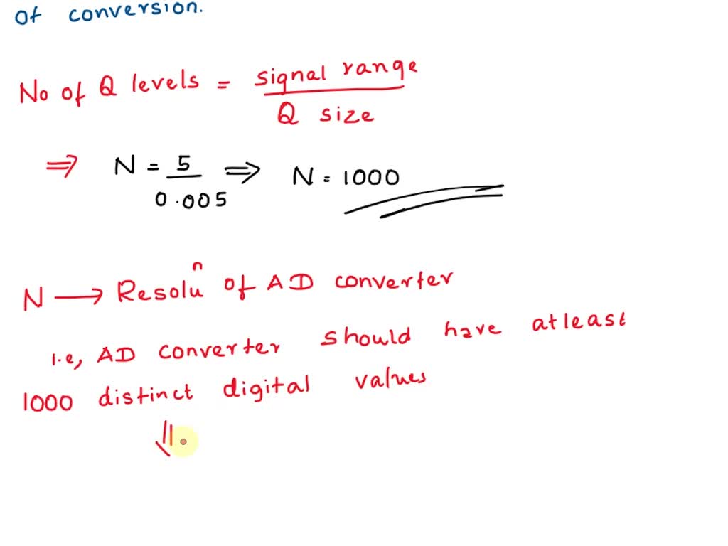 SOLVED: A signals values have a range of +- 5V and you wish to make measurements with an analog ...