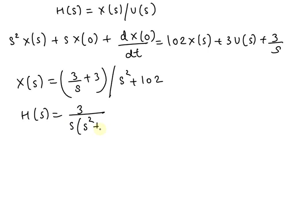 SOLVED: 1.For a second-order system with transfer function 3 G(s= s2+s-6 determine the following ...