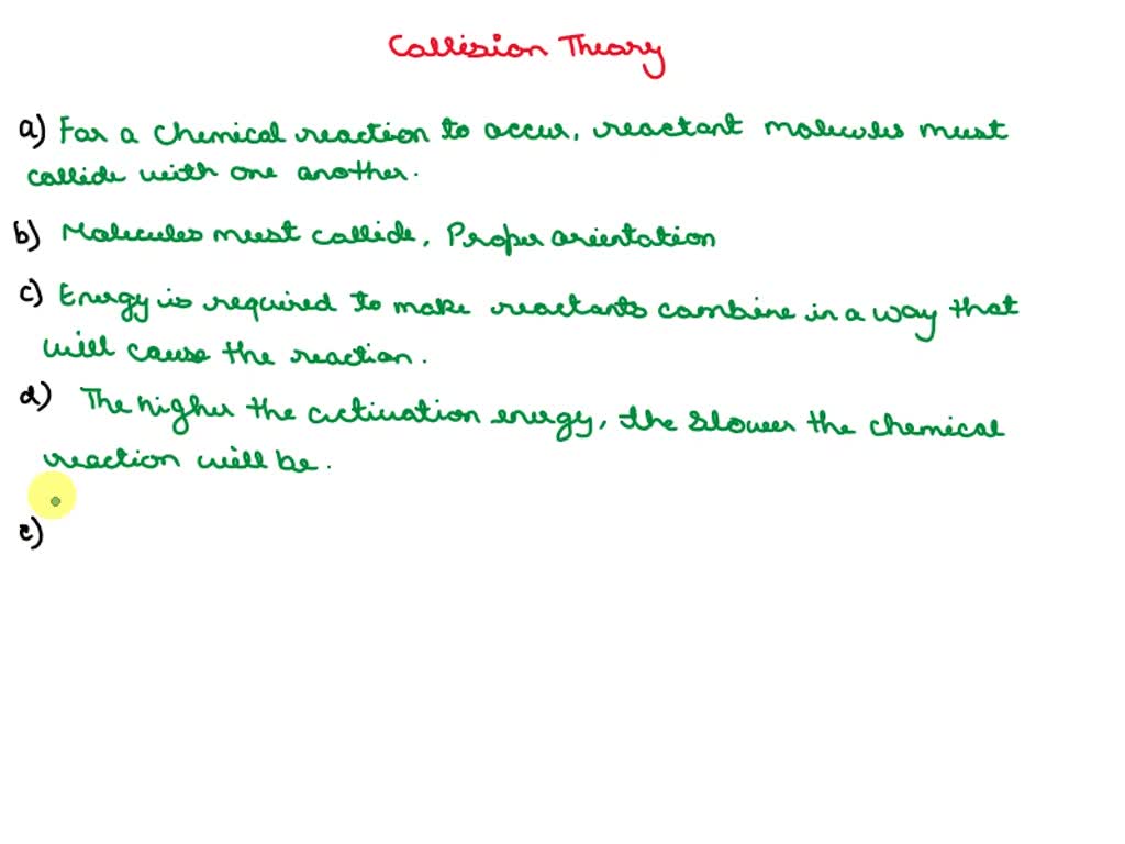 Solved 1 Explain Collision Theory Or Atom 2 Explain Why All Reactions Have Activation Energy