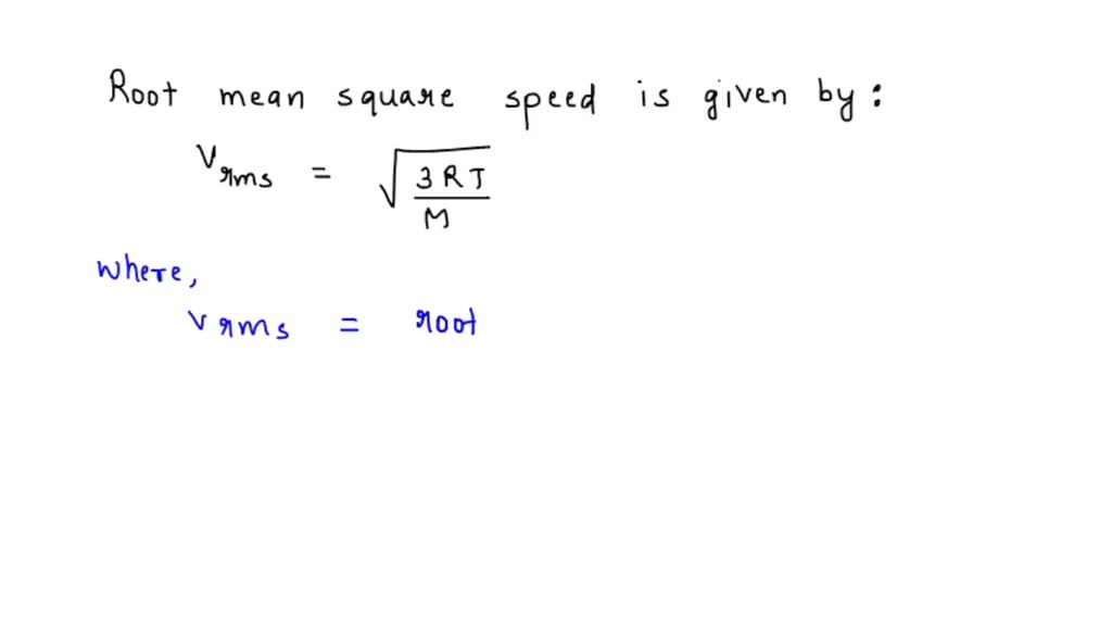 By what factor are the root-mean-square speeds changed if a gas is ...
