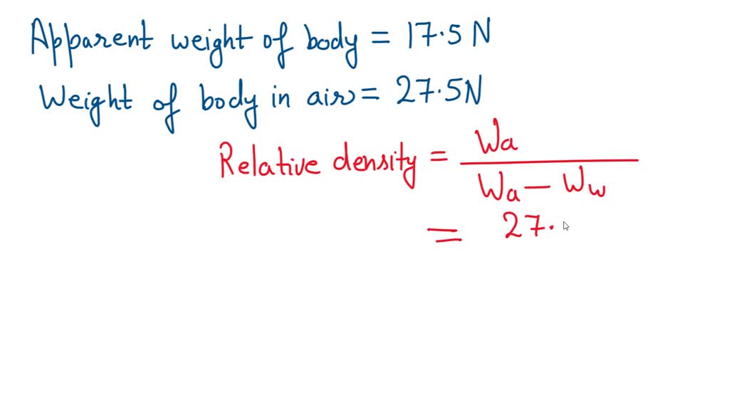 SOLVED: In an experiment to determine the density of an unknown ...