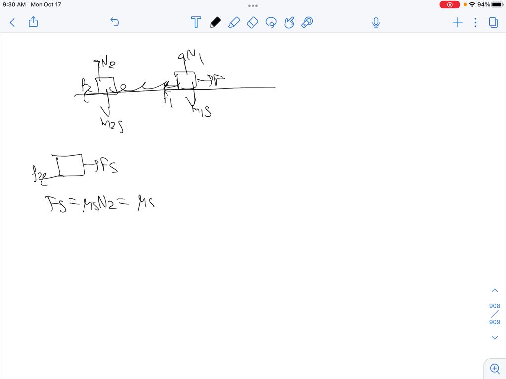 SOLVED: Two blocks of masses m1 and m2 are connected by a spring of spring constant k. Initially ...