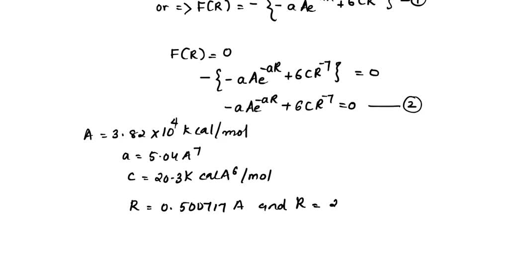 SOLVED: The equilibrium separation for two helium atoms is much longer ...