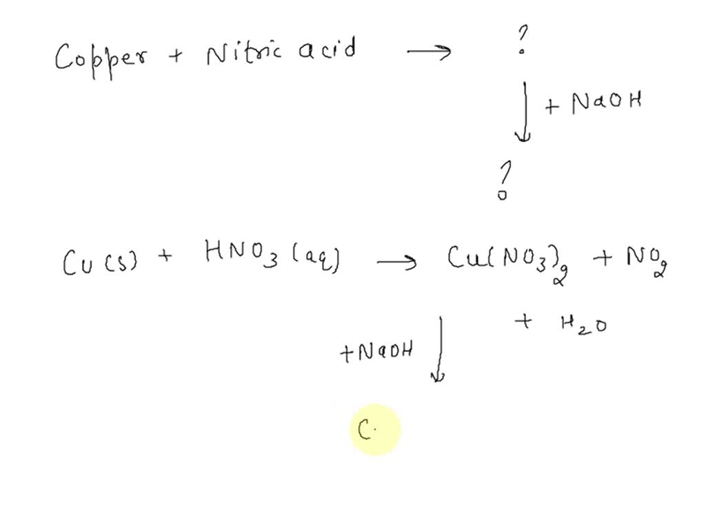 SOLVED: After the dissolution of the copper in nitric acid, sodium ... SOLVED: After the dissolution of the copper in nitric acid, sodium ...