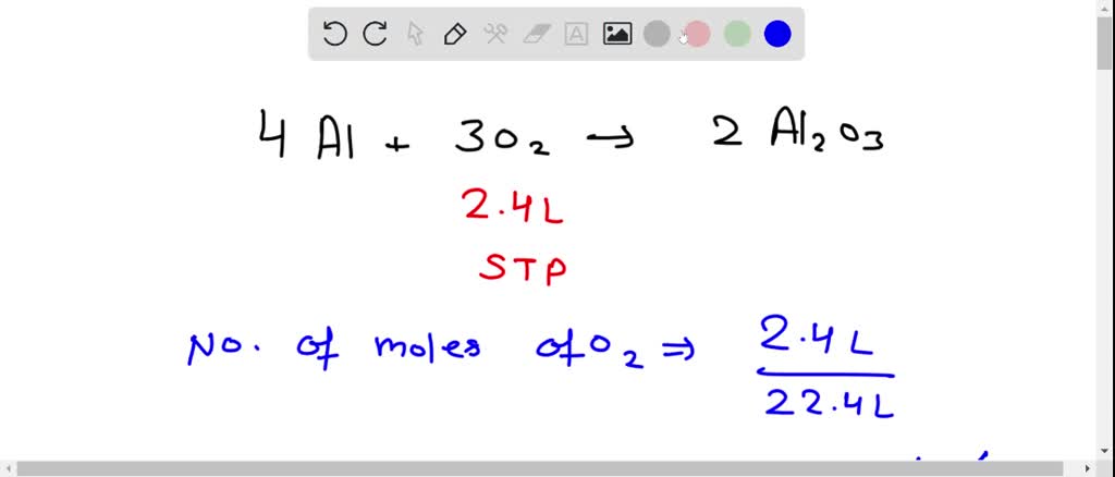 SOLVED: Consider the following reaction: 4Al(s) + 3O2(g) â†’ 2Al2O3(s ...