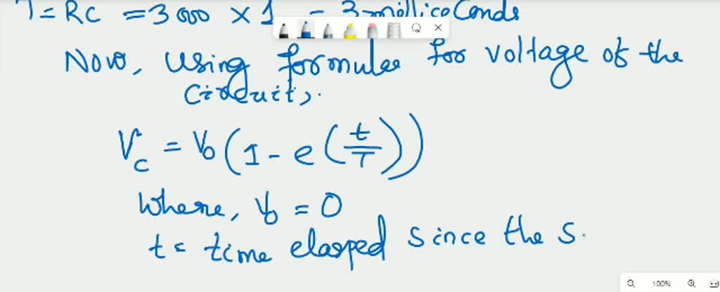 SOLVED: A simple RC circuit consists of a 1 microF capacitor in series with a 3,000 ohm resistor ...