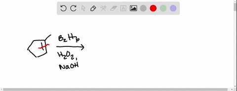 draw the structure resulting from a reaction of diborane followed by ...