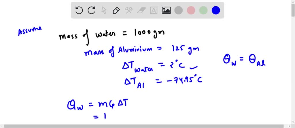Assume that the heat energy gained by the water is equa to the heat ...