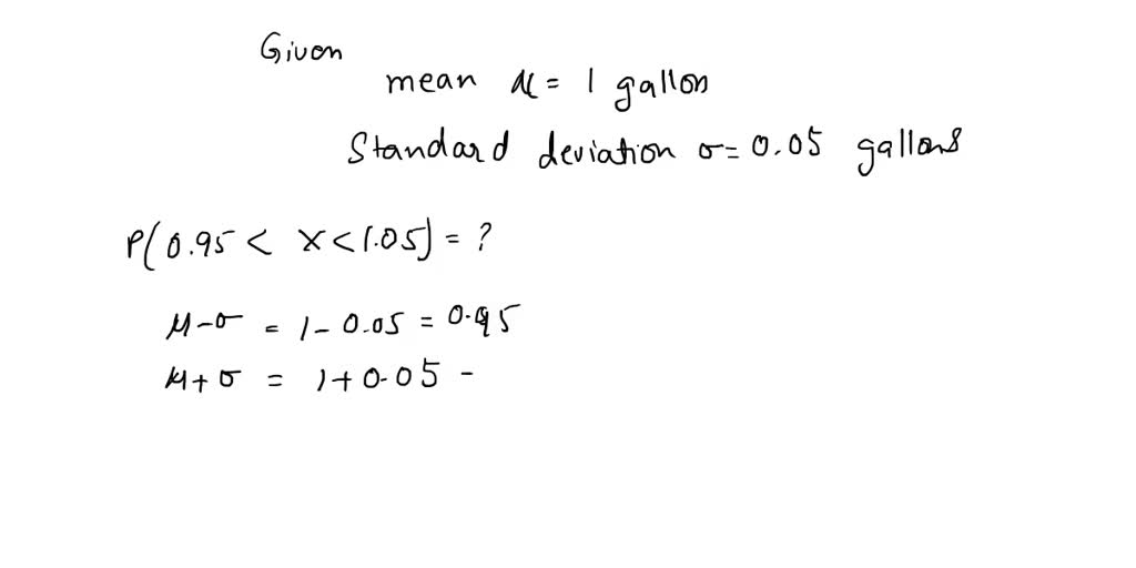 SOLVED: A paint manufacturer discovers that the mean volume of paint in ...
