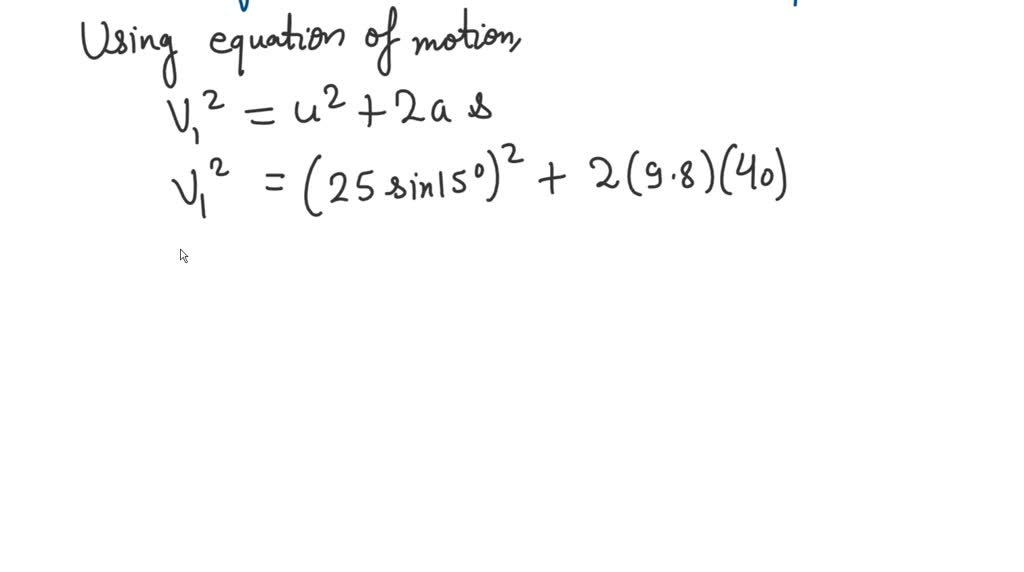 SOLVED: A projectile is fired from the top of a 40-meter-high cliff at ...