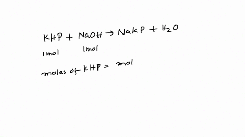 calculate the mass of khp needed to react completely with 25 ml of a 010 m naoh solution ...