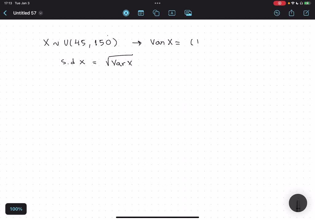 Solved A Continuous Random Variable X Is Uniformly Distributed Between