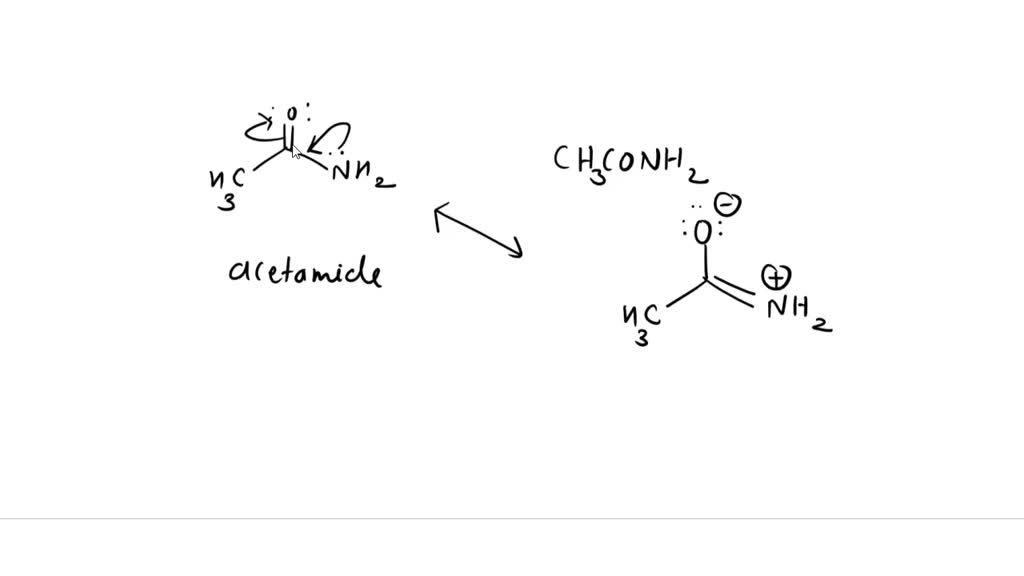 SOLVED: Below is the structure for acetamide: Predict the hybridization ...