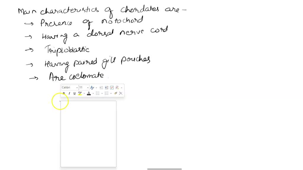 SOLVED: a. What are the four defining characteristics of Phylum ...