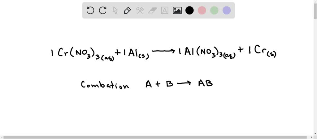 SOLVED: Balance the following redox reaction and classify it as a ...