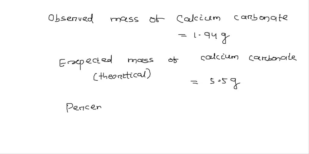 SOLVED: Lab Data Collected able[[Volume sodium carbonate (mL),97.0 ...