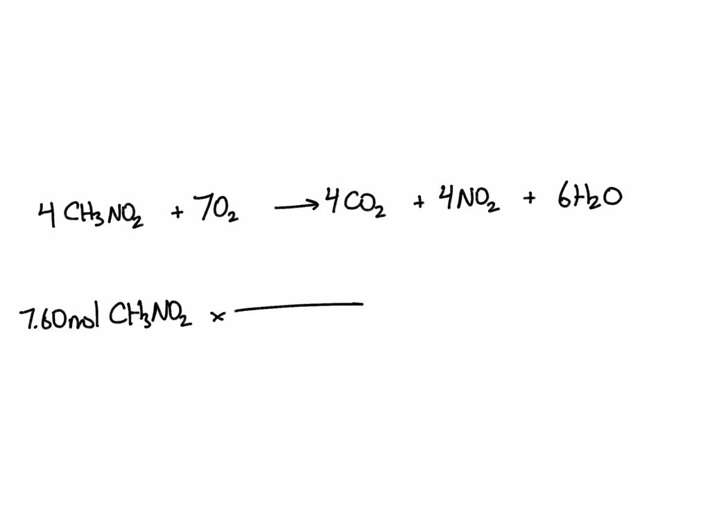 SOLVED: Nitromethane, CH3NO2, often called nitro, is used as a fuel ...