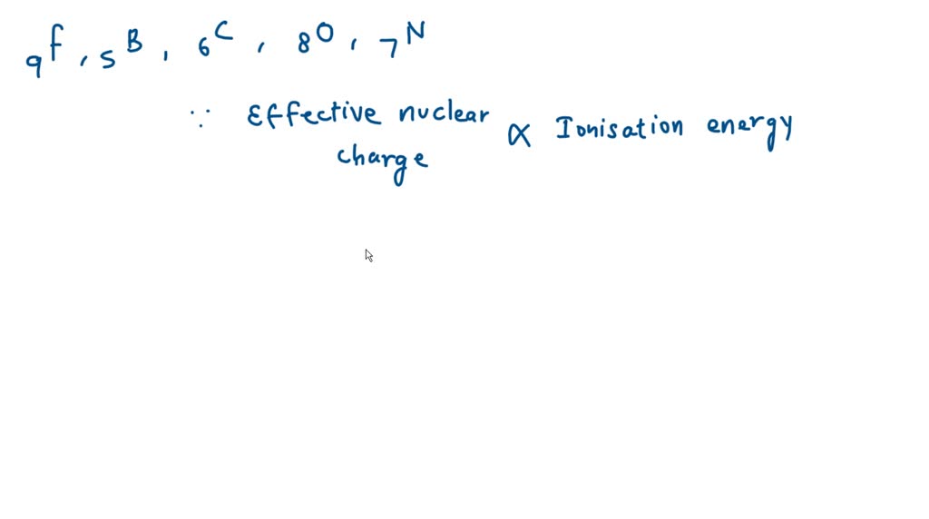 Solved Rank The Following Atoms In Order Of Increasing Ionization