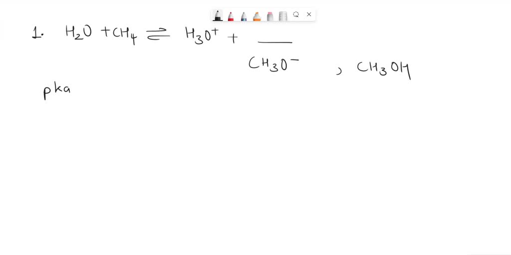SOLVED: For the acid-base reaction shown below, complete the equation by filling in the spaces ...
