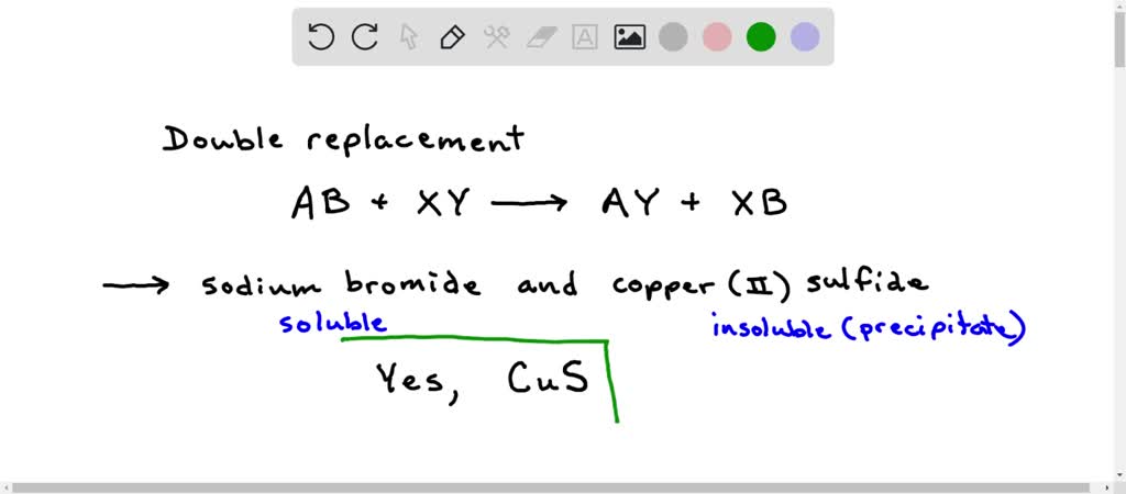 Complete the table below by deciding whether a precipitate forms when ...