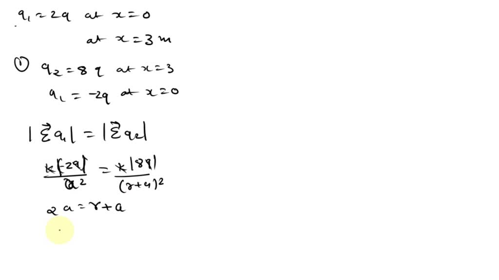 SOLVED: point) point charge 2q is at € 0 while second charge is at x ... SOLVED: point) point charge 2q is at € 0 while second charge is at x ...
