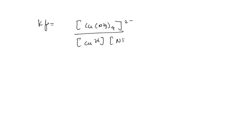SOLVED: In an excess of NH3(aq) , Cu2+ ion forms a deep blue complex ...