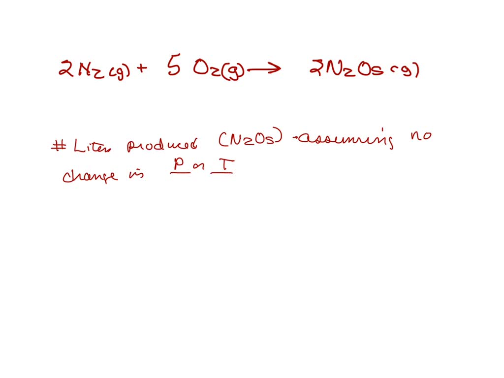 SOLVED: Consider the reaction of nitrogen and oxygen 2O+N-2NO2 If 58.2 ...