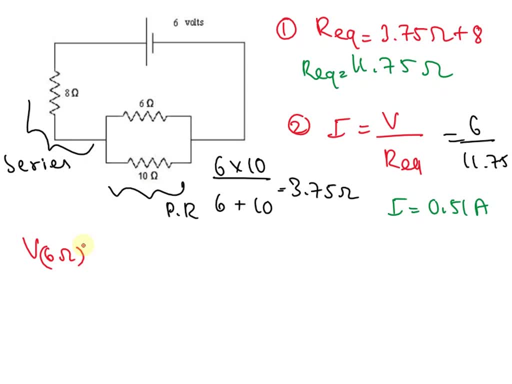 SOLVED: Use the circuit diagram to calculate the following, showing all ... SOLVED: Use the circuit diagram to calculate the following, showing all ...