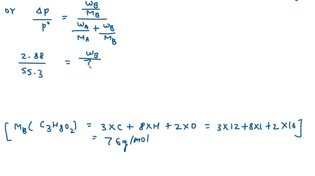 Calculate the mass of propylene glycol (C3H8O2) that must be added to 0 ...